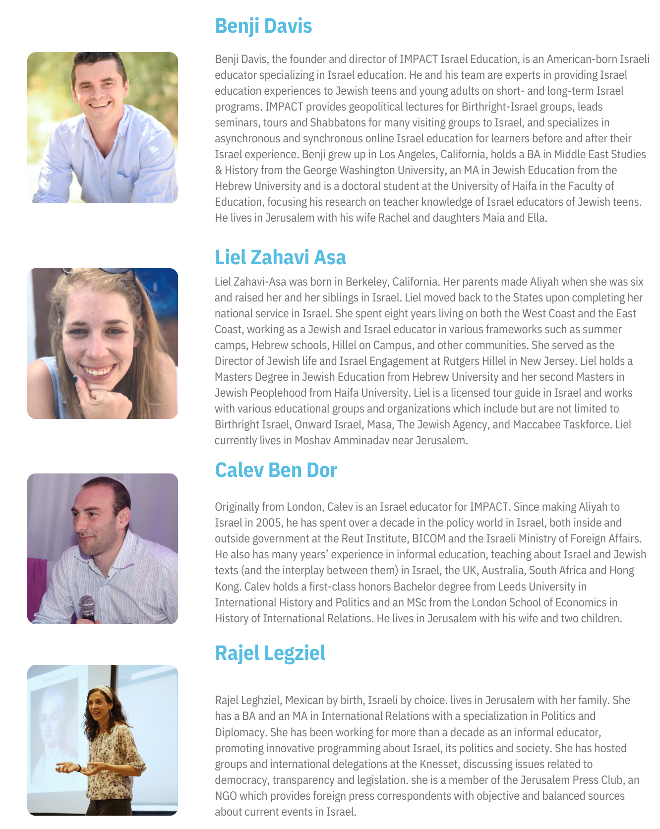 Meet Our Educators - IMPACT